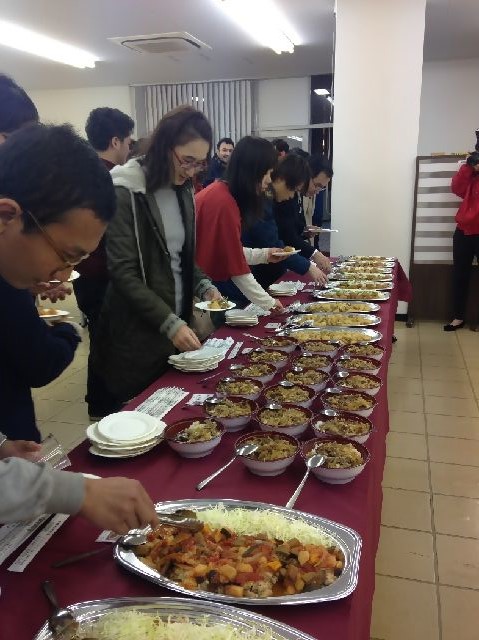 Halal Food Buffet Party at Chiba University | Halal Media Japan