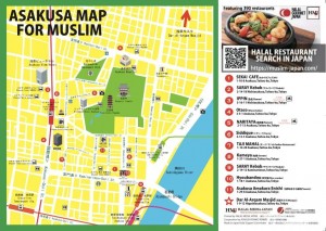 We released the second edition of ASAKUSA MAP FOR MUSLIM | Halal Media ...