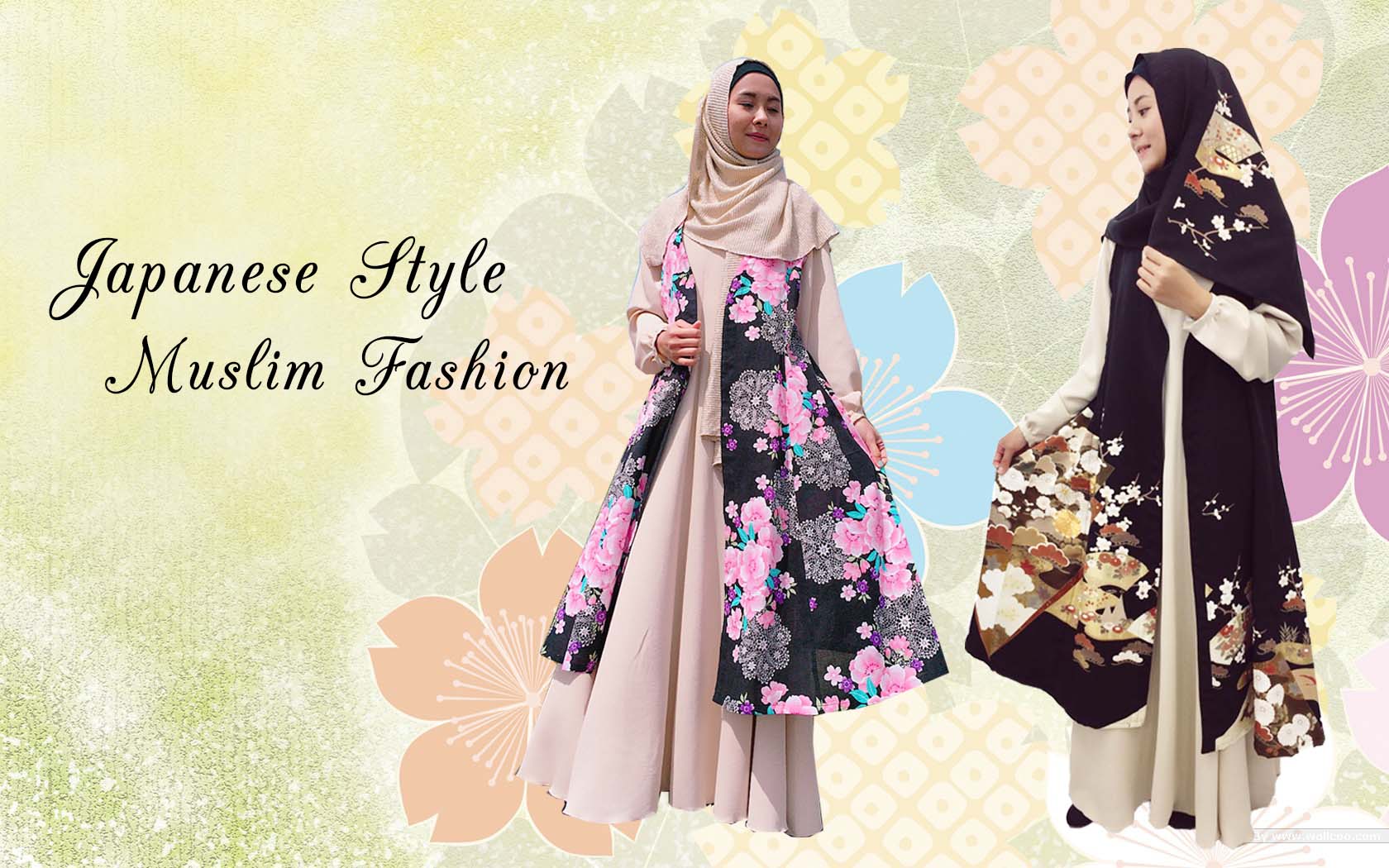 From Japan to the World. Muslim Fashion with Beautiful Japanese Pattern ...